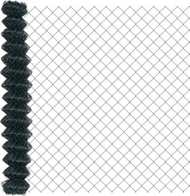Řetězová plotová konstrukce s hroty 25 x 1,6 m Zelená Síťovina 3351173