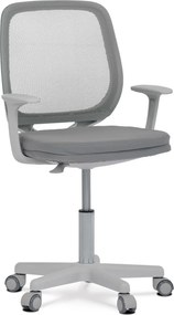 Autronic Kancelářská židle, šedá látka, plastový kříž KA-W022 GREY