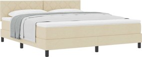 Postel s boxspringem s polštářem Krémová 180 x 200 cm textil 3338788