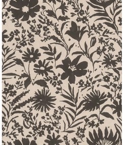 Vliesová tapeta černá - květy, listy 330434 / Tapety na zeď Paraiso (0,53 x 10,05 m) Rasch
