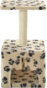 Škrabadlo pro kočky sisalové sloupky 55 cm béžové s potiskem 170540