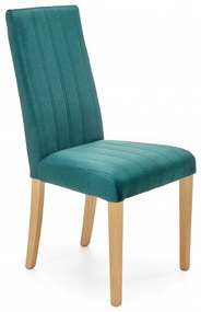Židle DIEGO (Emerald / Medový dub)