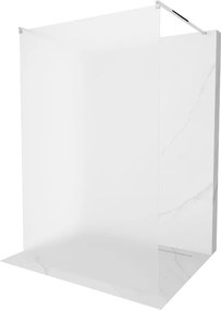 Mexen Kioto, průchozí sprchová zástěna 120 x 200 cm, 8mm sklo námraza, 2x chromová stabilizační rozpěra, 800-120-002-01-30
