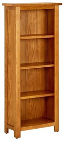 Knihovna se 4 policemi 45 x 22 x 110 cm masivní dubové dřevo,  331740 HangarStore.cz