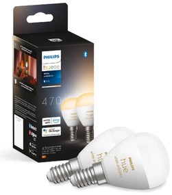 SADA 2x LED Stmívatelná žárovka Philips Hue WHITE AMBIANCE P45 E14/5,1W/230V