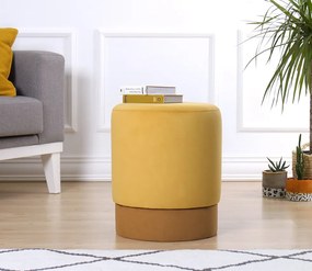 Atelier del Sofa Taburet Ropp - Yellow, Žlutá