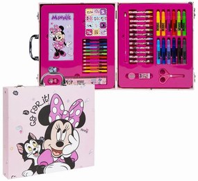 42 - DÍLNÝ DŘEVĚNÝ KRESLÍCÍ KUFŘÍK MINNIE Velikost: uni