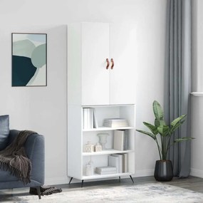 vidaXL Skříň highboard 69,5 x 34 x 180 cm kompozitní dřevo [3196045] Barva: bílá s vysokým leskem