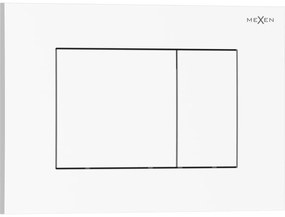 Mexen Tex 02 tlačítko splachování, bílý lesklý - 6102-01