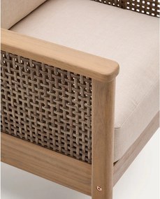 Béžový/v přírodní barvě zahradní lounge set z masivu akácie pro 5 osob Alabe – Kave Home