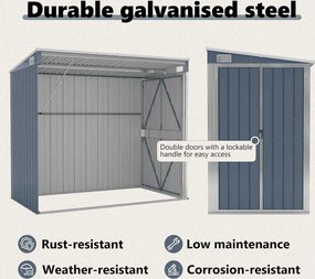 vidaXL Zahradní kůlna 118 x 194 x 178 cm pozinkovaná ocel [316222] Barva: Zelená