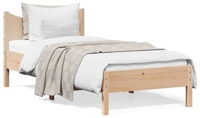 Rám postele 75 x 190 cm masivní borové dřevo