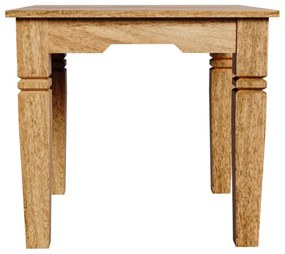 Indický nábytek - Konferenční stolek Guru 60x55x60 z masivu mango Mango natural