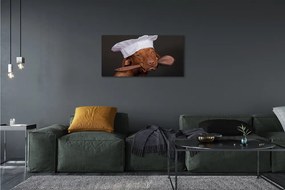 Obrazy na plátně dog chef 120x60 cm