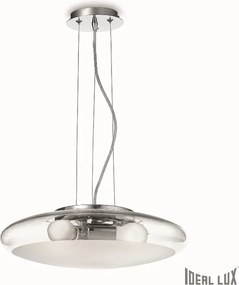 Závěsná lampa Smarties Clear SP3 D40 Ideal Lux , Sklo /chrom