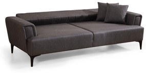 Atelier del Sofa 3-místná pohovka Hamlet - Dark Grey, Tmavá Šedá