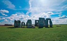 Fototapeta - Stonehenge Krajina Venkov (254x184 cm)