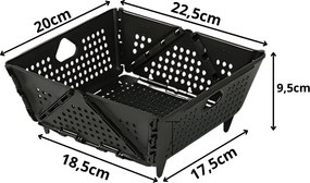 Verk Group Košík na ovoce a zeleninu, organizér, skládací cedník, plastový podnos, košík