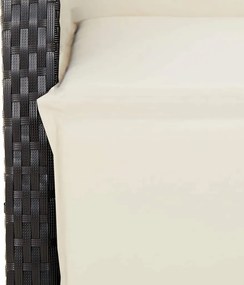 9dílný zahradní bistro set s poduškami černý polyratan 3277255
