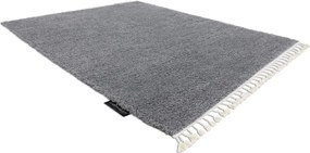 Dywany Łuszczów, Kusový koberec Berber 9000 light grey, 80x150, šedá, obývací pokoj