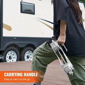 Stabilizátor kola Camper, zakládací klín RV ve tvaru X, vhodný pro 3,8–25,4 cm