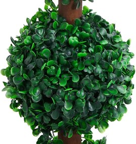 Umělý zimostráz ve tvaru koule s květináčem zelený 90 cm 336512