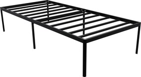 Kovová postel Hamlin 200x90x41 cm – černá
