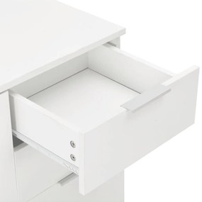 vidaXL Marketos Příborník bílý s vysokým leskem 71x35x80 cm kompozitní dřevo