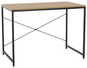 Kondela Psací stůl, dub / černá, 100x60 cm, MELLORA
