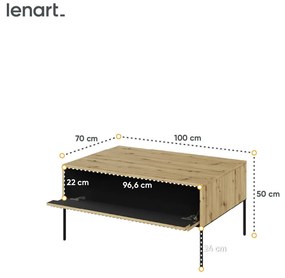 Lenart Konferenční stolek Trend TR-09 - dub artisan