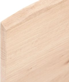 Koupelnová deska 100 x 40 x 2 cm neošetřené masivní dřevo 3156032