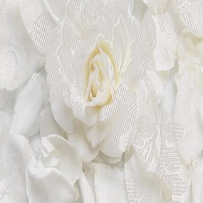 Ozdobný paraván Bílé květy Příroda - 145x170 cm, čtyřdílný, obustranný paraván 360°