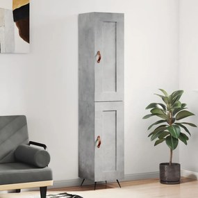 Skříň highboard betonově šedá 34,5x34x180 cm kompozitní dřevo 3200429