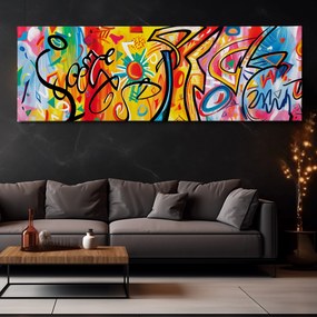 Obraz na plátně - Divokými kontrasty FeelHappy.cz Velikost obrazu: 120 x 40 cm