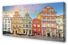 Obrazy na plátně Gdańsk budovy staré město 140x70 cm