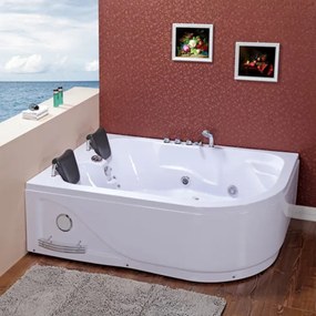 Terra Hydromasážní vířivá vana Carmen 631RH 180x120 s ohřevem vody, pravá