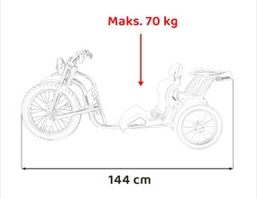 Ramiz Dětská motorka Drift Bike 21 růžová