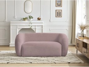 Růžová žinylková pohovka 160 cm Celine – Bobochic Paris