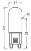 LED žárovka G9 OSRAM 2,6W (30W) teplá bílá (2700K) 320°