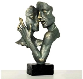 Estilo Home Stolní dekorace 31,5x9,5x19 cm pryskyřice/patina 5905623250120