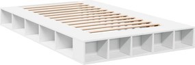 Rám postele bílý 120 x 200 cm kompozitní dřevo 3280482