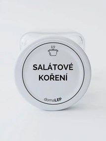 Samolepka na kořenky SALÁTOVÉ KOŘENÍ průhledná 5 cm tučné písmo