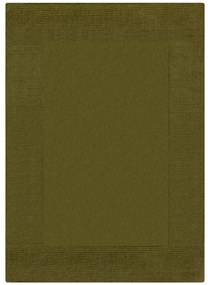 Flair Rugs koberce Kusový ručně tkaný koberec Tuscany Textured Wool Border Green ROZMĚR: 120x170