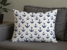 Polybavlněný povlak na polštář NAVYSTA POLY 70x90 cm, modro-bílý