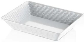 KULSAN HENA MELAMÍNOVÝ KOŠÍK NA CHLÉB 28X20X6CM BÍLÝ