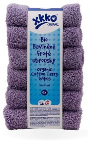 Kikko BIO bavlněné froté ubrousky Organic 21x21 cm Lavender Aura