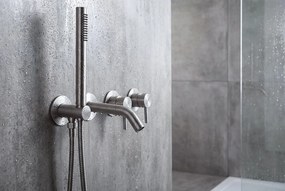 Sapho Sapho, MINIMAL sprchový sloup s pákovou s baterií, nerez mat, MI139