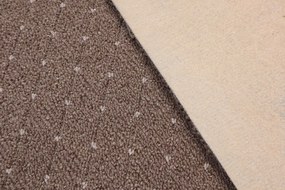 Condor Carpets, Metrážový koberec Udinese hnědý - neúčtujeme odřezky z role, na míru, šíře 4m, hnědá, filc, chodba / předsíň