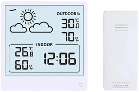 JVD Digitální bílý budík do sítě JVD SB3347.1