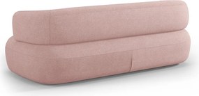 Světle růžová pohovka z textilie bouclé 178 cm Jenny – Micadoni